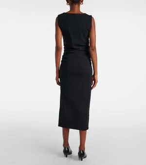 Veronica Beard Charissa Cotton-blend Jersey Midi Dress