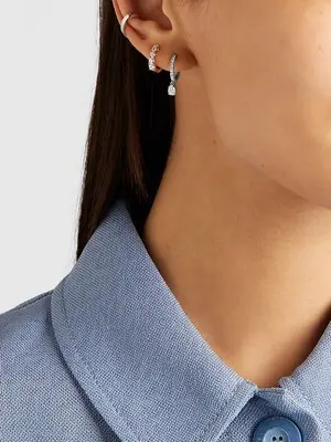 ANITA KO 18-karat Diamond Huggie Earring