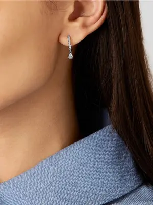 ANITA KO 18-karat Diamond Huggie Earring