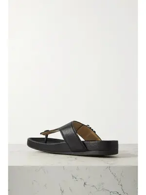 Loewe Ease Embellished Textured-leather Sandals