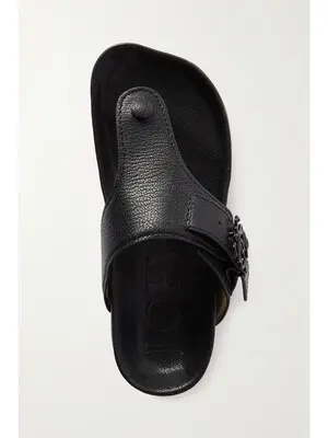 Loewe Ease Embellished Textured-leather Sandals