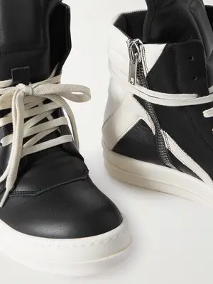 Rick Owens Geobasket Leather High-top Trainers