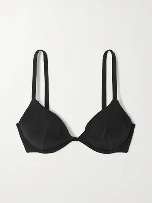 FORM AND FOLD The Triangle' Underwired Bikini Top - Black