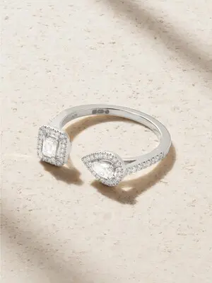 Messika My Twin Toi & Moi 18-karat Diamond Ring - Silver