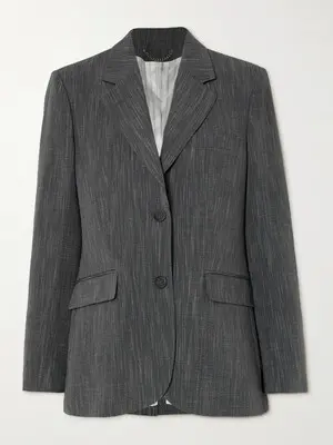 GOLDEN GOOSE Wool-blend Blazer - Gray