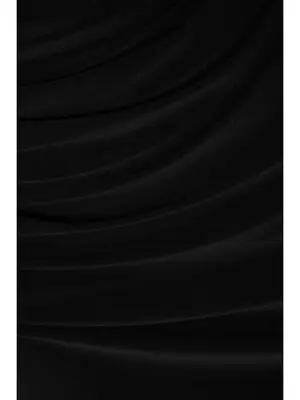 Norma Kamali Diana One-shoulder Ruched Gown - Black