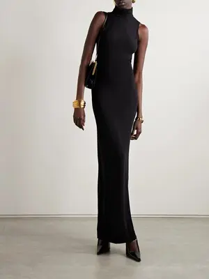NILI LOTAN Reid Stretch-jersey Maxi Dress