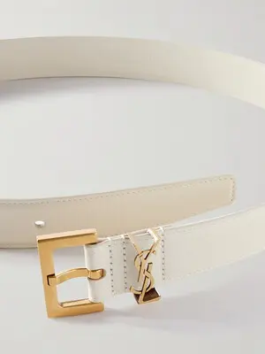 Saint Laurent Cassandre Leather Belt