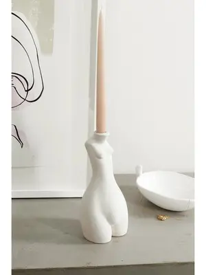 Anissa Kermiche Tit For Tat Ceramic Candlestick