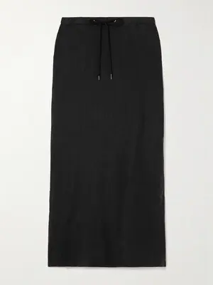 JAMES PERSE Asymmetric Linen Skirt - Black