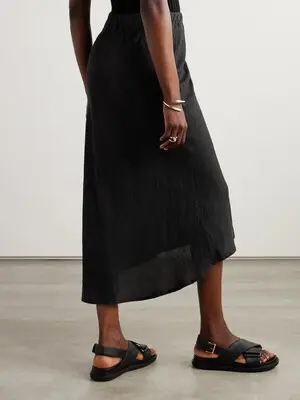 JAMES PERSE Asymmetric Linen Skirt - Black