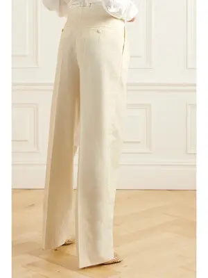Etro Pleated Jacquard Wide-leg Pants