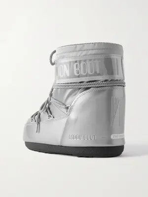 Moon Boot Icon Low Glance Snow Boots - Silver