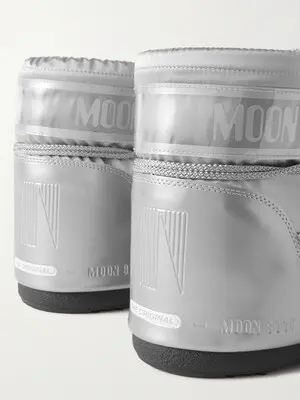 Moon Boot Icon Low Glance Snow Boots - Silver
