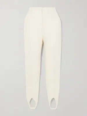 Nanushka Darby Jersey-crepe Tapered Stirrup Pants - Neutrals