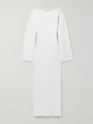 Khaite Alta Ribbed-knit Maxi Dress