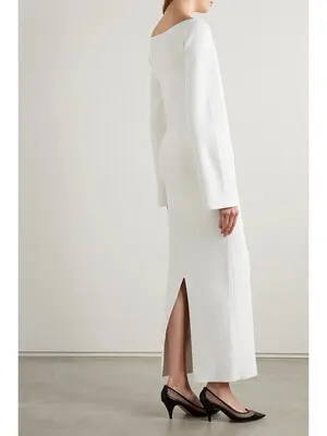 Khaite Alta Ribbed-knit Maxi Dress
