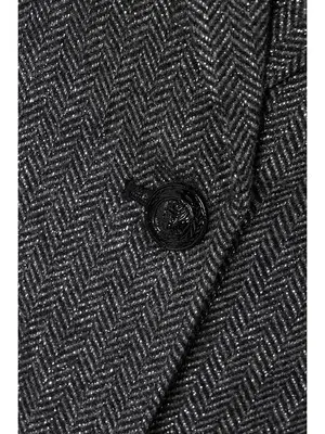 L'Agence Chamberlain Metallic Herringbone Wool-blend Blazer