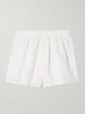 CDLP Tencel™ Lyocell Pajama Shorts - White