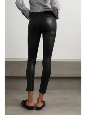 FRAME Le High Skinny Leather Pants