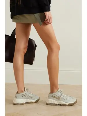 Nike Adjust Force Leather And Suede Sneakers