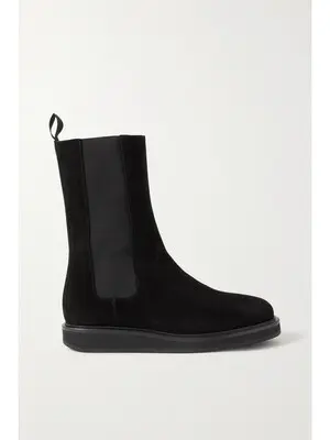 Legres 18 Suede Chelsea Boots - Black