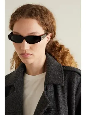 Celine Triomphe Cat-eye Acetate Sunglasses - Brown