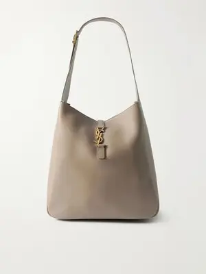 Saint Laurent SAINT LAURENT Le 5 À 7 Supple Large Leather Shoulder Bag Gray