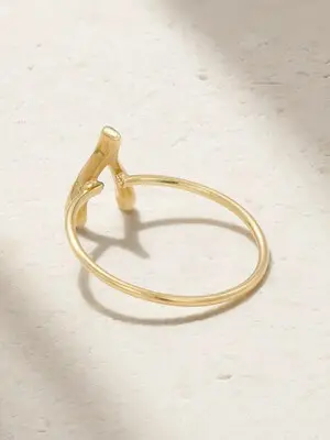JENNIFER MEYER Mini Wishbone 18-karat Ring