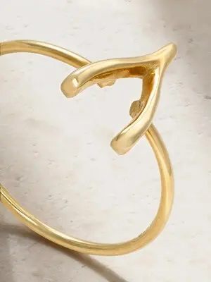 JENNIFER MEYER Mini Wishbone 18-karat Ring