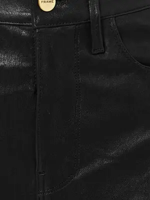 FRAME Le Sylvie High-rise Slim-leg Leather Trousers