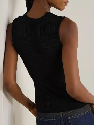 AGOLDE Binx Ribbed Tank - Black