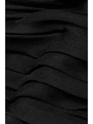 Carolina Herrera Strapless Ruched Silk-crepe Midi Dress