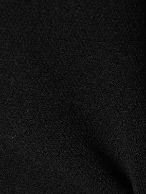 Magda Butrym Cropped Feather-trimmed Knitted Top