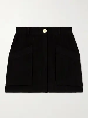 Le Kasha Izbat Organic Linen Mini Skirt - Black