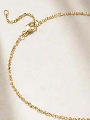 ROXANNE FIRST All The Luck Charm 14kt Gold Sapphire Necklace