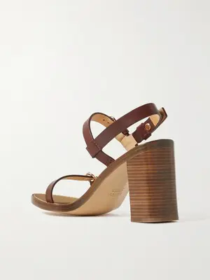 Gabriela Hearst Miraya Buckled Leather Slingback Sandals