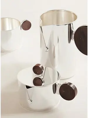 Christofle Gigogne -plated And Wood Coffee Pot