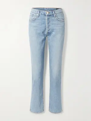 GOLDSIGN The Benefit High-rise Straight-leg Jeans