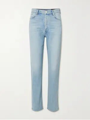 GOLDSIGN Lawler High-rise Straight-leg Organic Jeans - Blue