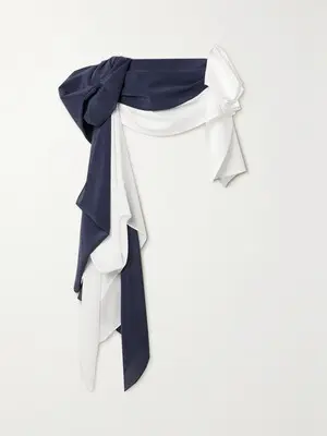 Loewe Draped Silk Waist Belt - Blue