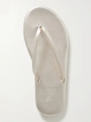 ANCIENT GREEK SANDALS Ancient Greek Sandals Saionara Metallic Leather Flip Flops Gold