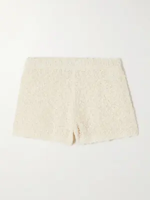 Magda Butrym Cotton-blend Bouclé Shorts - Neutrals