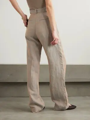 Tove Aleen Pleated Straight-leg Trousers