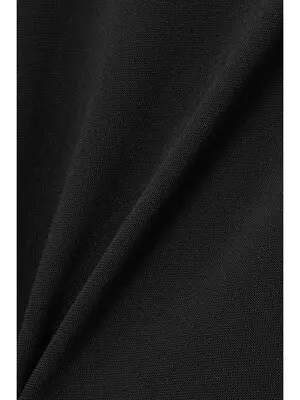 Givenchy Grain De Poudre Stretch Wool-blend Halterneck Midi Dress