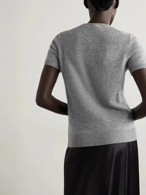 Theory Feather Cashmere Short Sleeve Top