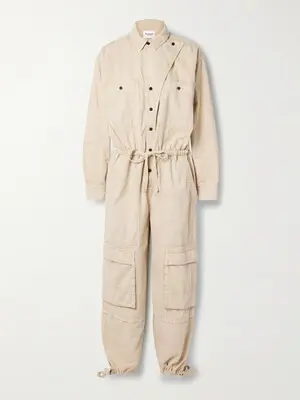 MARANT ETOILE Idany" Denim Jumpsuit - Neutrals