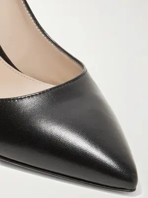 GIANVITO ROSSI 85 Leather Pumps - Black