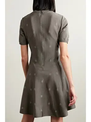 Givenchy 4g Jacquard-knit Mini Dress