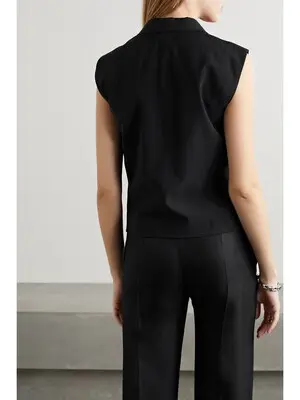 THE ROW Vestina Crepe Vest
